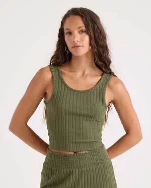 Volcom Lounge Bra Tank - Olive