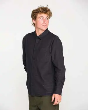 Volcom Glasnow Long Sleeve Shirt - Black