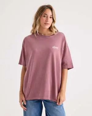 Volcom Off The Grid Bad Tee - Stone Rose