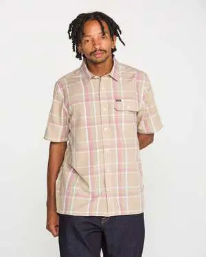 Volcom Ledges Short Sleeve Shirt - Stone