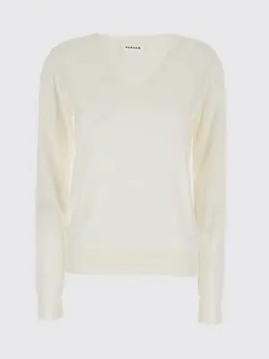 PAROSH P.a.r.o.s.h. V-neck Jumper In Wool, Silk, And Cashmere Blend