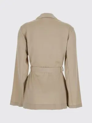 PAROSH P.a.r.o.s.h. Belted Robe-style Blazer - Beige