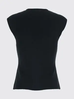 PAROSH P.a.r.o.s.h. Slim Fit Sleeveless Crewneck Top In Viscose Blend