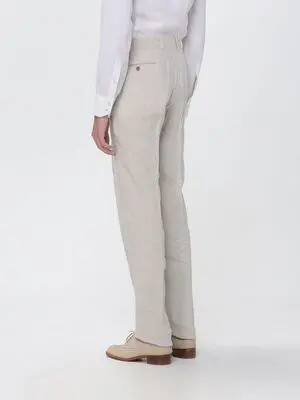 Canali Slim Fit Pure Linen Trousers