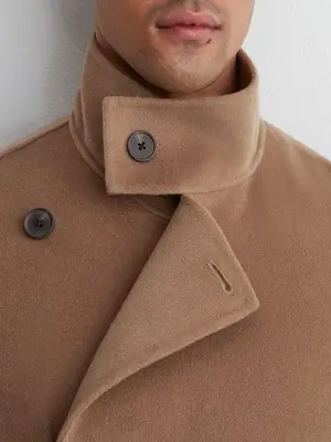 REISS Selation Coat - Camel Brown