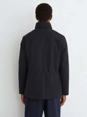 REISS Glick Four-pocket Hooded Jacket With Removable Gilet - Navy