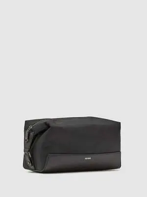 REISS Esher Woven Washbag