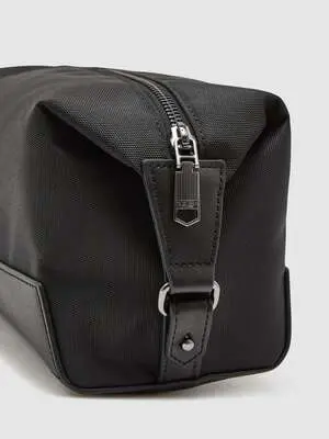 REISS Esher Woven Washbag