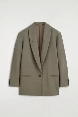 Cos Fluid Shawl-collar Blazer - Beige