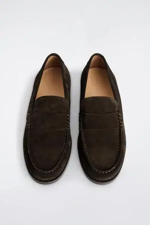 Cos Suede Penny Loafers