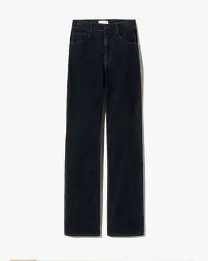NILI LOTAN Joan Corduroy Pant - Dark Charcoal
