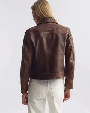 NILI LOTAN Susannah Leather Jacket