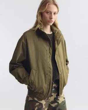 NILI LOTAN Klaire Blouson Cotton Jacket