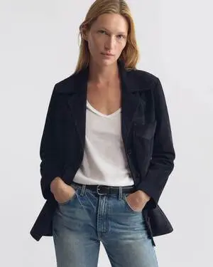 NILI LOTAN Dominic Suede Jacket