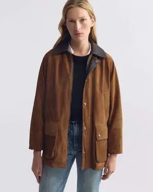 NILI LOTAN Kedem Suede Parka