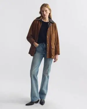 NILI LOTAN Kedem Suede Parka