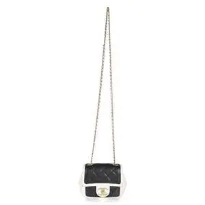 Chanel Bi-color Quilted Lambskin Graphic Flap Bag