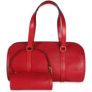 LOUIS VUITTON Rouge Red Epi Soufflot