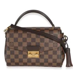 LOUIS VUITTON Damier Ebene Canvas Croisette - Brown