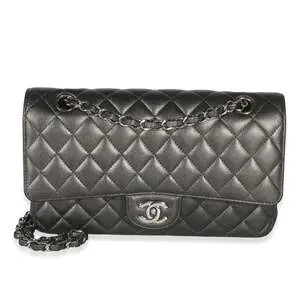 CHANEL Chanel Quilted Lambskin Medium Classic Double Flap Bag