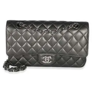 Chanel Quilted Lambskin Classic Double Flap Bag - Metallic