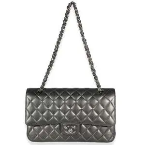 Chanel Quilted Lambskin Classic Double Flap Bag - Metallic