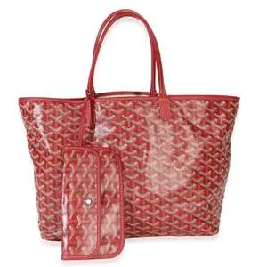 Goyard Coated Canvas Saint Louis Pm Tote Bag - Red