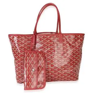 Goyard Coated Canvas Saint Louis Pm Tote Bag - Red