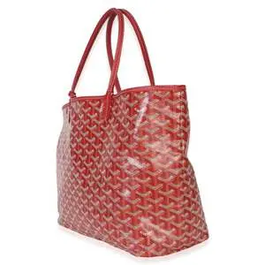 Goyard Coated Canvas Saint Louis Pm Tote Bag - Red