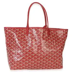 Goyard Coated Canvas Saint Louis Pm Tote Bag - Red