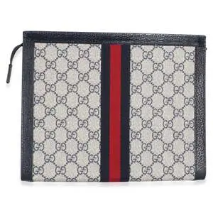 Gucci Ophidia Gg Supreme Canvas Large Pouch