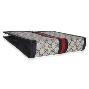 Gucci Ophidia Gg Supreme Canvas Large Pouch