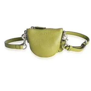 Gucci Gucci Pebbled Calfskin Mini Shoulder Pouch Green