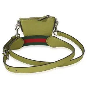 Gucci Pebbled Calfskin Shoulder Pouch