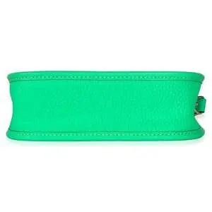 Hermès Clemence Evelyne Tpm Bag With Silver-tone Hardware - Green