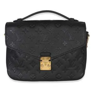 LOUIS VUITTON Monogram Empreinte Pochette Métis - Black