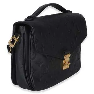 LOUIS VUITTON Monogram Empreinte Pochette Métis - Black