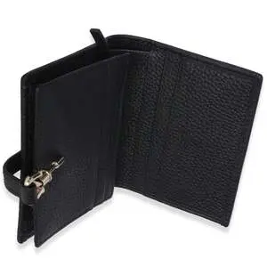 Gucci Piuma Calfskin Jackie 1961 Wallet - Black