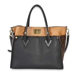 LOUIS VUITTON On My Side Mm Monogram Canvas Top Handle Bag - Black