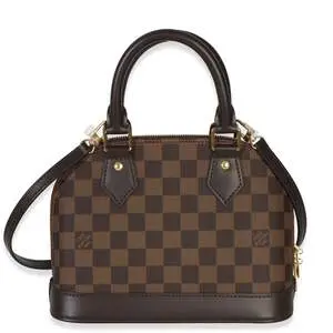LOUIS VUITTON Damier Ebene Canvas Alma Bb Bag - Brown