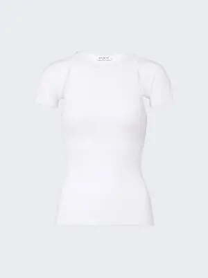 ALAÃA Layered Ribbed Jersey T-shirt - White