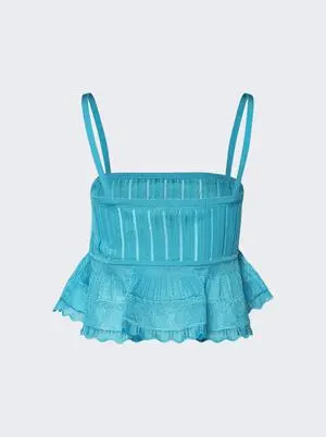 ALAÃA Shiny Crinoline Top