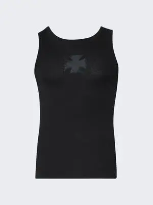 Vetements Biker Cross Tank Top - Black