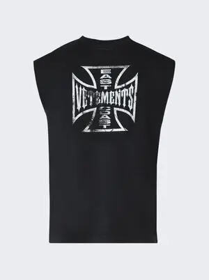 Vetements Biker Cross Logo T-shirt