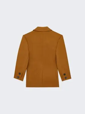 Saint Laurent Single Breasted Jacket Camel