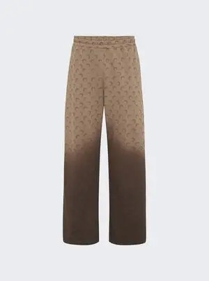 MARINE SERRE Faded Moon Sweatpants Taupe - Grey