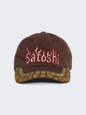 SATOSHI NAKAMOTO Studded Flame Cap