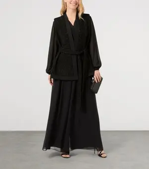 Marina Rinaldi Sparkling Tie-belt Gilet