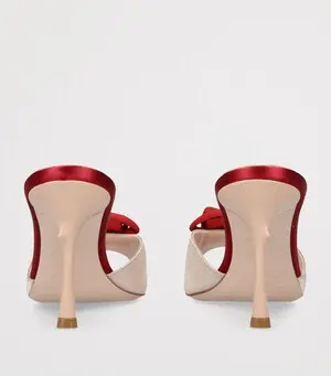 ROGER VIVIER Suede Rose Mules 85