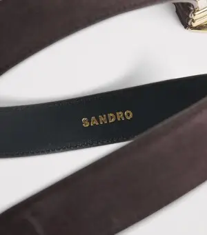 Sandro Suede Buckle Belt